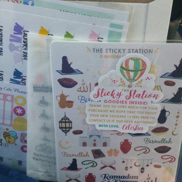 Salaam Sticker Set Hajj, Eid, Islamic Stickers Quran, Hijab, Kaabah ...