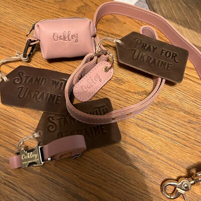 Personalized Leather Dog Leash, Personalized Dog Leash, Leather ...