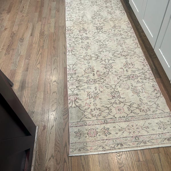 3x13 Runner, Long Runner, Handmade Long Runner, Vintage Long Runner ...