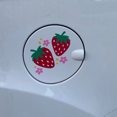 Strawberry Vinyl Decal Strawberry Car Decal Strawberry - Etsy