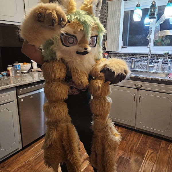 Fursuit Furry Paws Made From Faux Fur - Premade Fursuit Paws for Your ...