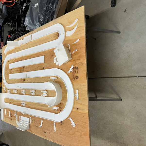 RUN-OFF CORNER Track, Marble Race Track Kit, A D Modular Marble ...