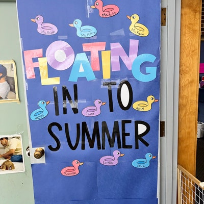 Floating Into Summer Bulletin Board Floaties Bulletin Board Digital ...