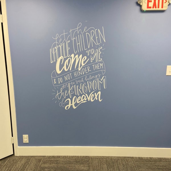 Let the Little Children Come to Me | Church Nursery Wall Decal | Kids ...