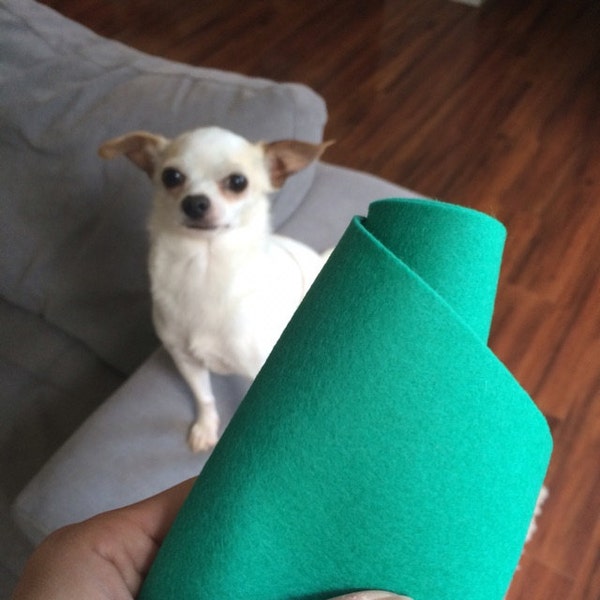 Wool Felt Roll - 100% Wool in Color TEAL - Green Felt - 100 Percent ...