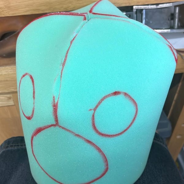 Bucket Style Foam Fursuit Head Base and Liner Pattern - Etsy