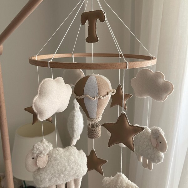 Baby Play Gym Toys Whale Nursery Accessory Montessori Toys Hanging Felt ...