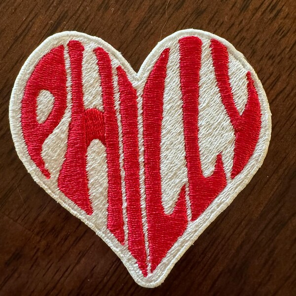 Philly Heart Patch / Custom Colors - Etsy