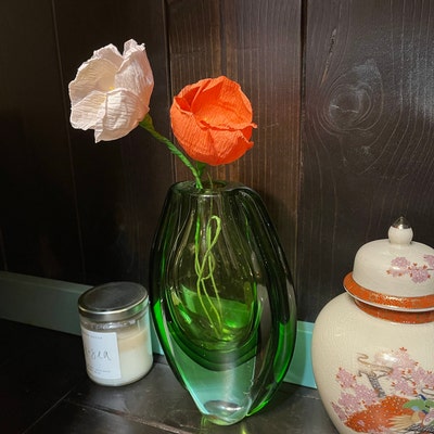 Paper Poppies, Crepe Paper Poppy, Poppy Centerpiece, Poppy Bouquet - Etsy