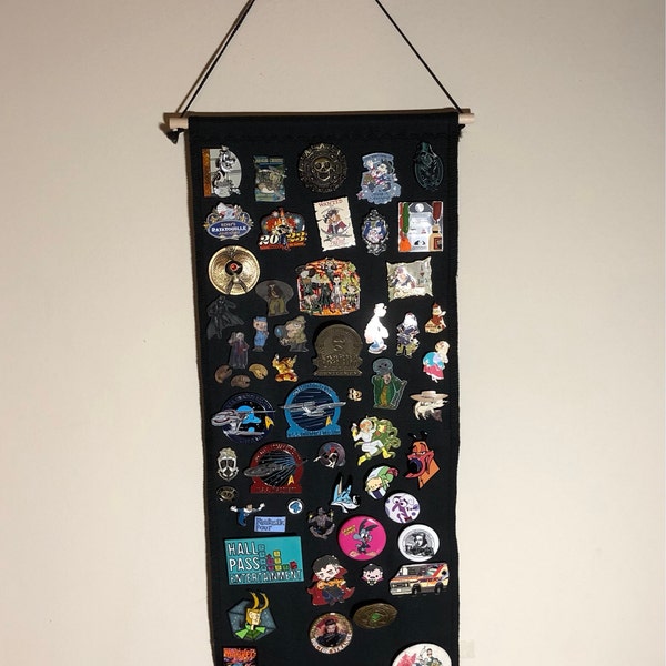 Enamel Pin Banner, Pin Display, Enamel Lapel Pin Display, Enamel ...