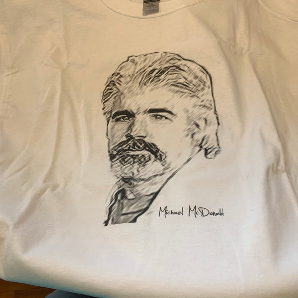 Barry Gibb Drawing on Your T Shirt, Bee Gees, Drawing of Your Vaforite ...