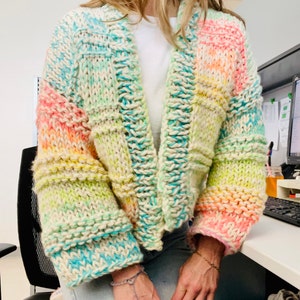 Chunky Knitting Pattern - Nova Cardigan - Etsy Chunky Knitting Pattern - Nova Cardigan - Etsy