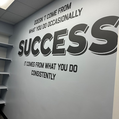 Success Wall Decal, Office Wall Art, Office Decor, Office Wall Decal ...