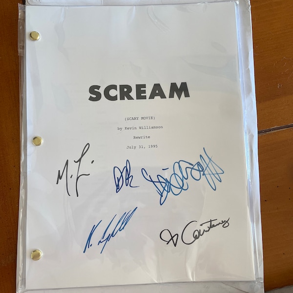 Scream Movie Horror Movie Script Original Full Screenplay - Etsy