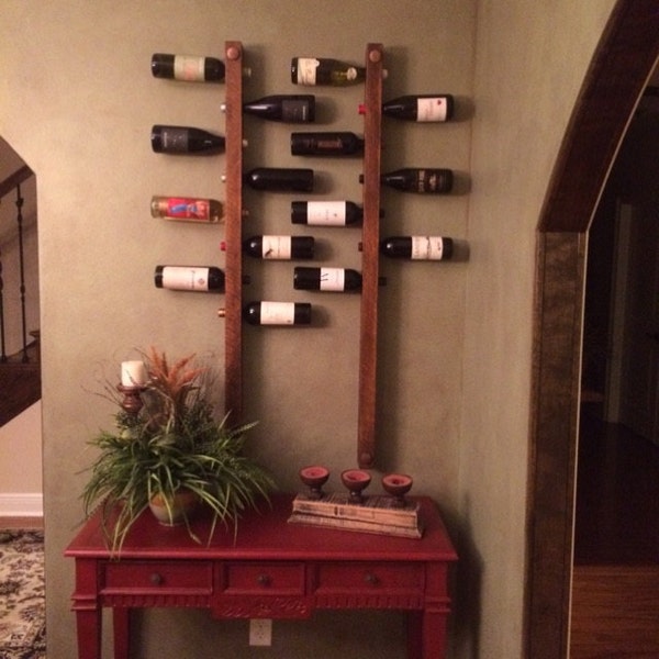 Vertical Wine Rack 12 Bottle Ladders - Set of 2 - Etsy