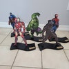 Super Hero Stand up Birthday Centerpieces - Etsy