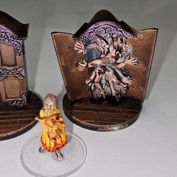 Little Girl Dark Child Miniature 3D Resin Printed 28-32mm Tabletop ...