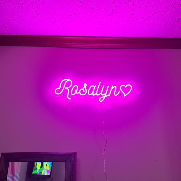 Custom Neon Sign Name for Kids Bedroom, Neon Sign Led Light Neon Signs ...