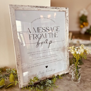 Drinks Menu Sign for Baby Shower, Minimalist Baby Shower Drinks Menu ...