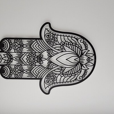 Hamsa Wall Art, Hamsa Wall Hangings Decor, Hamsa Hand Large Metal Wall ...