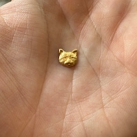 10 Pc. Small Raw Brass Lion Heads: 8mm by 8mm Made in USA Also ...