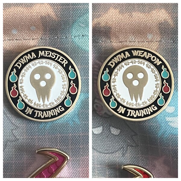 DWMA Weapon and Meister in Training Enamel Pins Soul Eater - Etsy