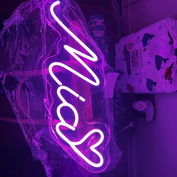 Custom Neon Name Signs for Kids' Bedrooms/nurseries, Light up Name ...