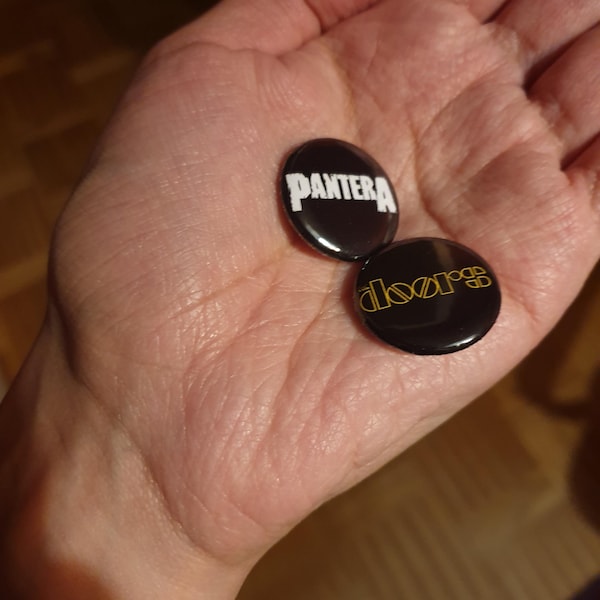 Crust Punk Heavy Metal Pinback Button Pins, Band Pins, Music Pins, DIY ...