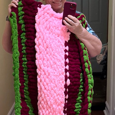 Chunky Rug Chunky Knit Carpet Giant Knit Throw Jumbo Knit - Etsy