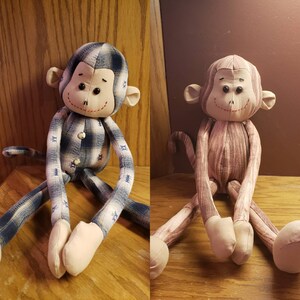 Hugging Monkey PDF Sewing Patterns & Tutorials Stuffed | Etsy Canada
