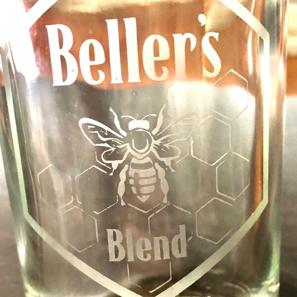 Custom Etched Infinity Bottle - Etsy