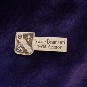 First Division Fort Riley Name Tag Gift for a Milspouse, Gift for FRG ...