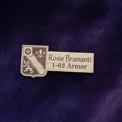 First Division Fort Riley Name Tag Gift for a Milspouse, Gift for FRG ...