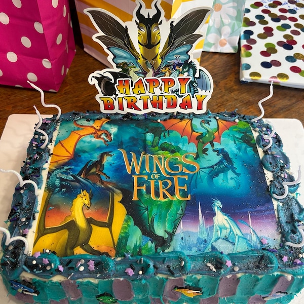 Dragon Wings Edible Image, Edible Cake Toppers, Birthday Dragons Cake ...
