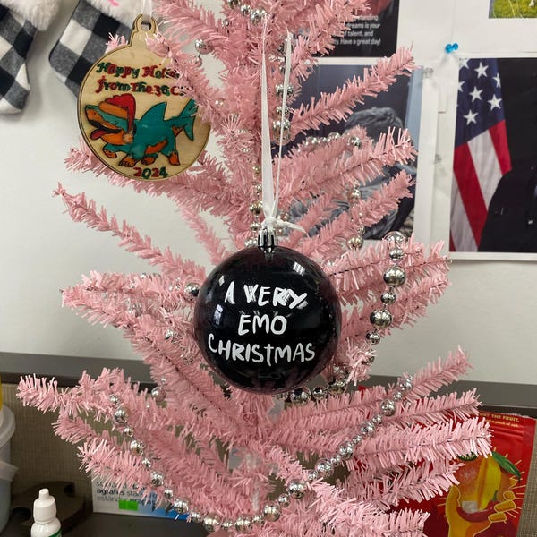 Emo Christmas Ornament - A Very Emo Christmas, Make Christmas Emo Again ...