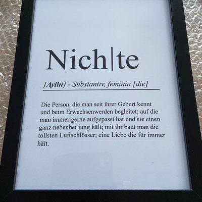Personalisiertes Bild Definition RUHESTAND Geburtstag Bedanken Geschenk ...