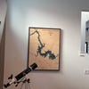 LARGE Any Lake Customized Wood Art, LARGE Map, 3D Custom Lake Map, Lake ...