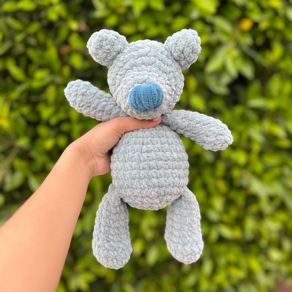 Jr. Bear the Bear Plushie Pattern No Sew Pattern, Bear Pattern, Teddy ...