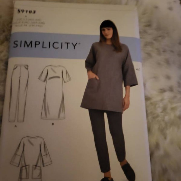 Uncut Simplicity Sewing Pattern 9183 Sewing Pattern Misses Tunic Top ...