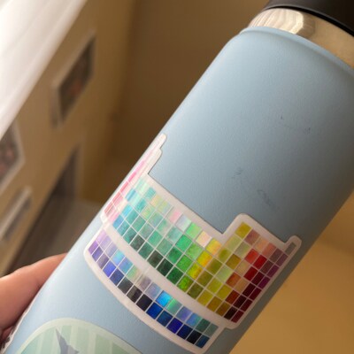 Sticker // Vinyl Holographic Periodic Table, Science Art 3 Inches ...