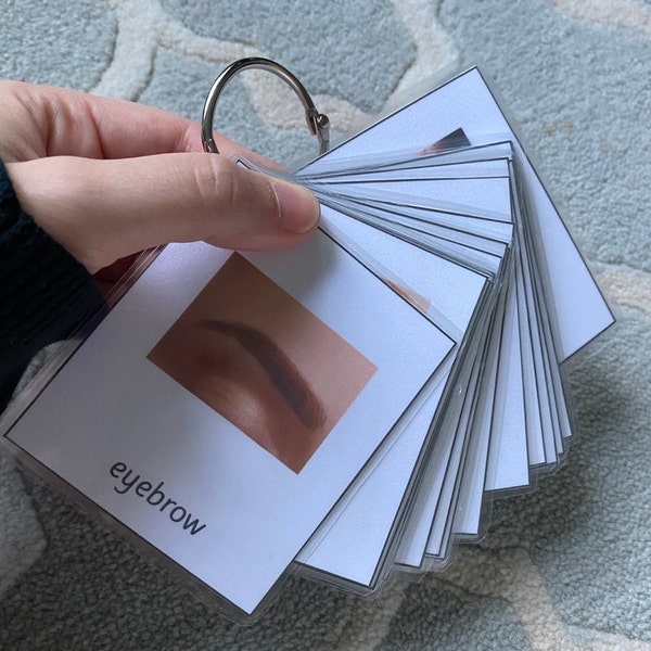 BODY PARTS (real Pictures) • 22 Montessori Cards • Flash Cards ...