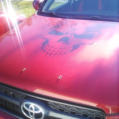 Tiger Head Car Bonnet Side Sticker Vinyl Decal Wall Art Hood Vinyl ...