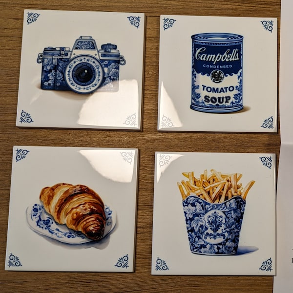 Dutch Delft Tile: Mcdonald's French Fries Art (kitchen Decor) - Etsy