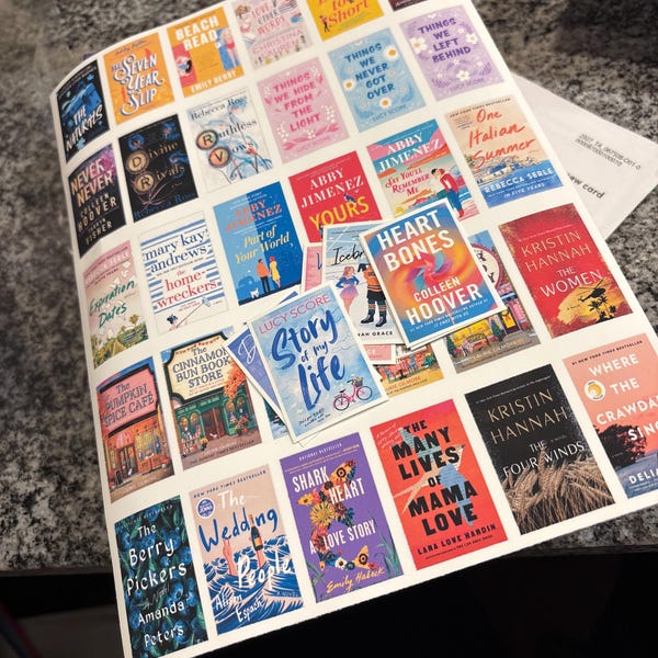 Waterproof Hand-cut Custom Book Cover Vinyl Matte Stickers for Book ...