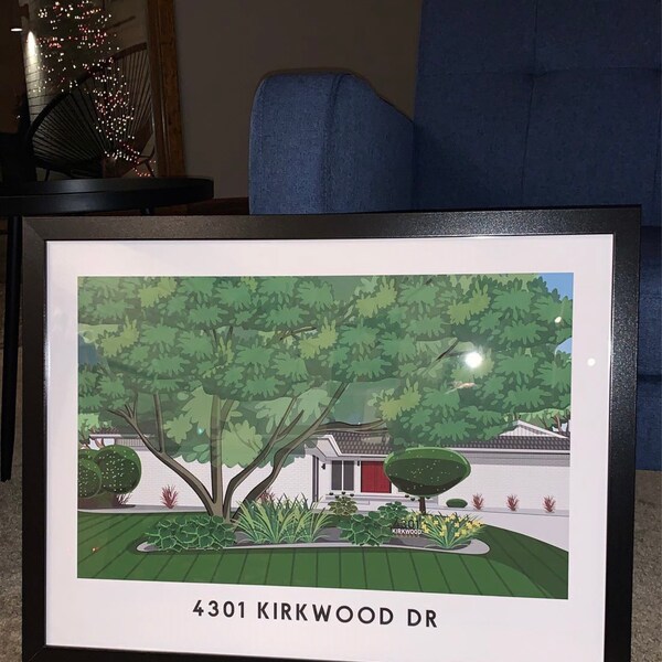 Custom [modern] Home Portrait | Housewarming Gift, New Home Gift ...