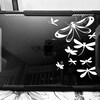 Moon and Star Shower Falling Stars Vinyl Decal Falling Stars Decal Moon ...