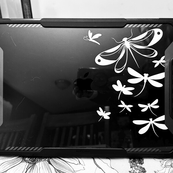 Dragonfly Swarm Vinyl Decal | Swarm of Flying Dragonflies Decal | Decal ...