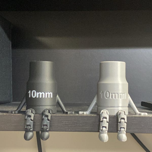 3D Printed Articulated 10mm Socket Buddy – Unique Gift for Mechanics ...