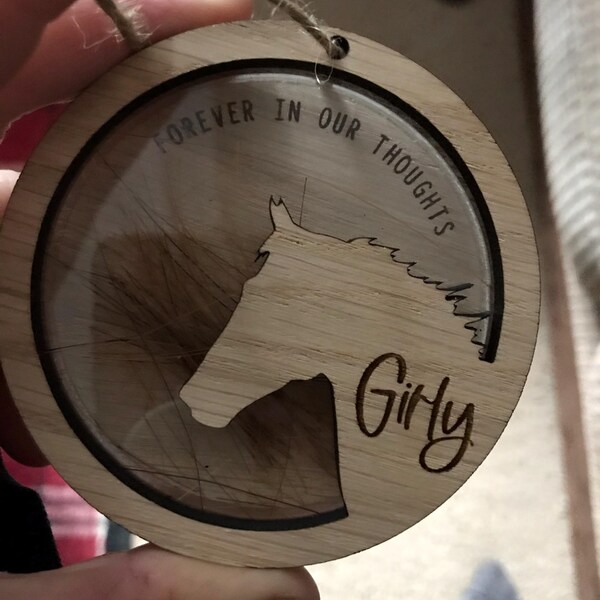 Custom Horse Hair Keepsake, Pet Memorial Box, Horse Hair Trinket, Pet ...