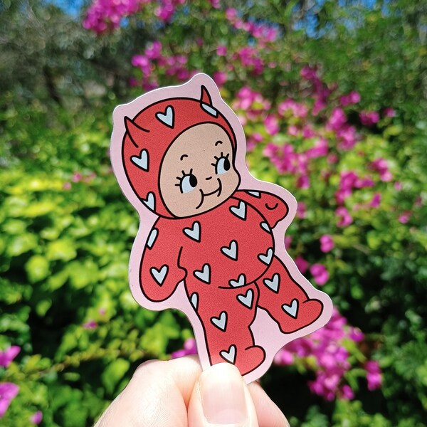 Devil Kewpie Doll Vinyl Sticker | Kewpie Doll - Etsy